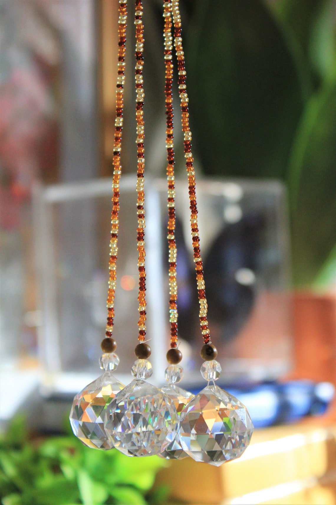 8" Seed Bead Mix Strand Suncatcher Crystal - Tortoise Shell - Etsy