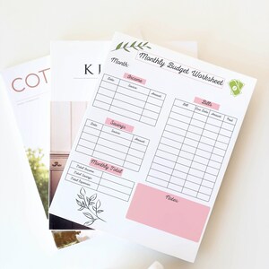 Monthly Budget Digital, Budget Printable, Monthly Budget Tracker, Bill ...