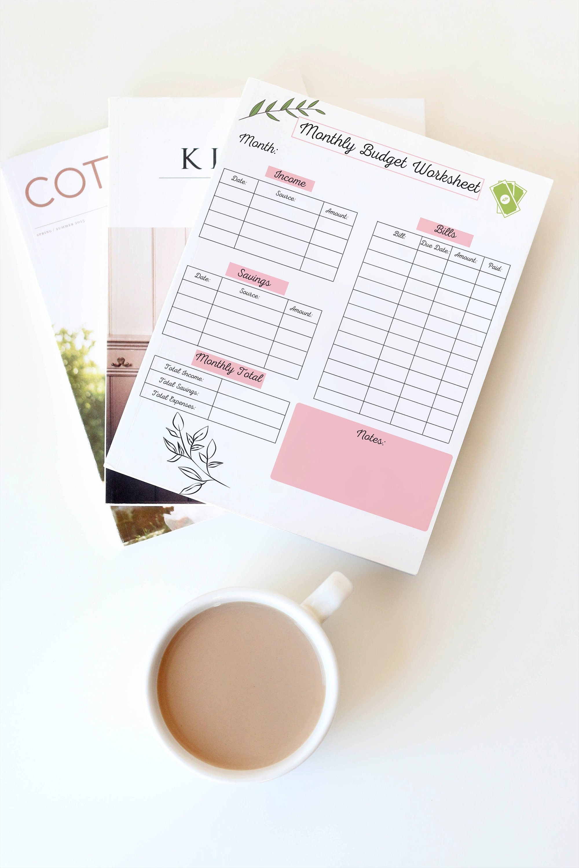 Monthly Budget Digital, Budget Printable, Monthly Budget Tracker, Bill ...