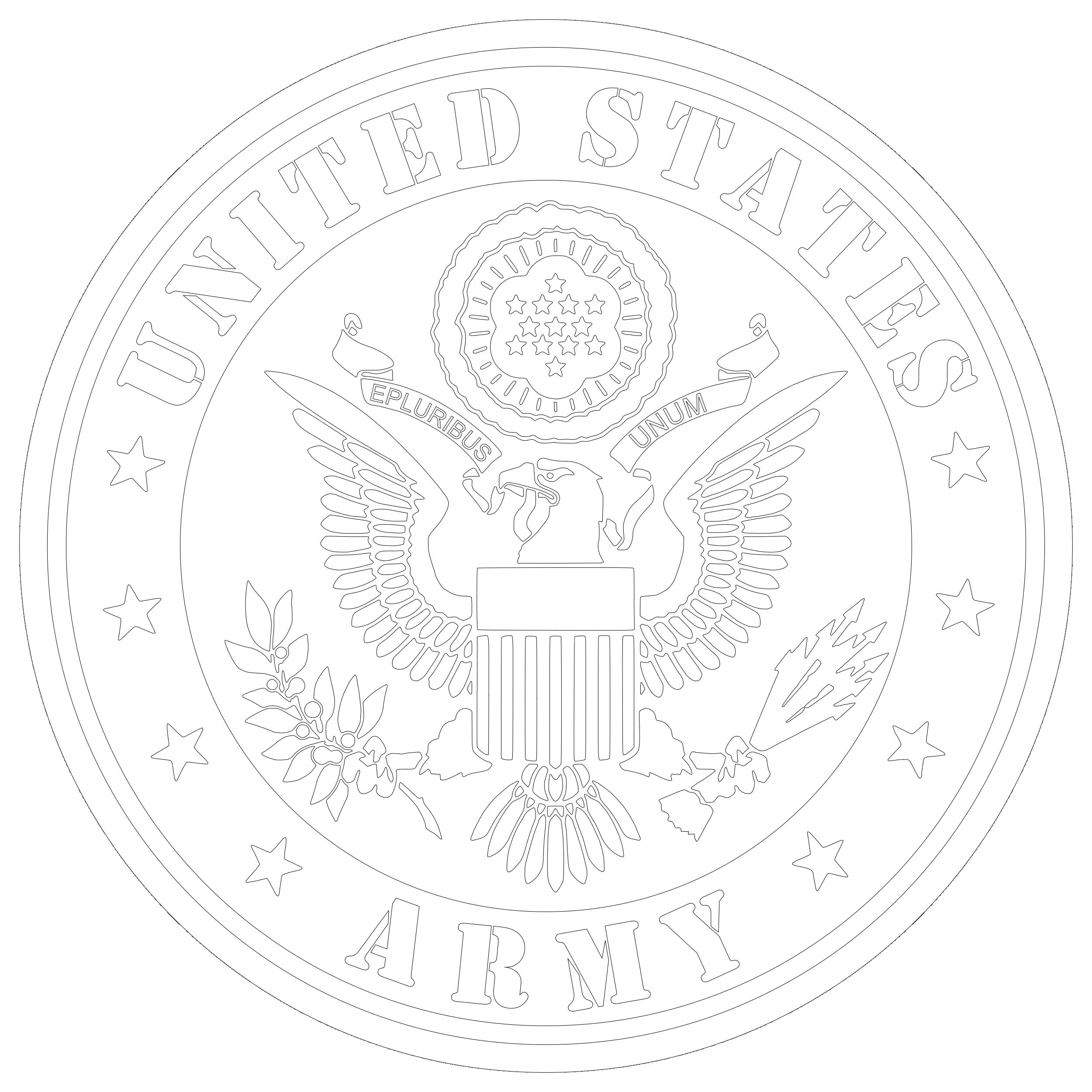 US Military Vector Cut File for CNC Routers, Lasers, Cricut ...