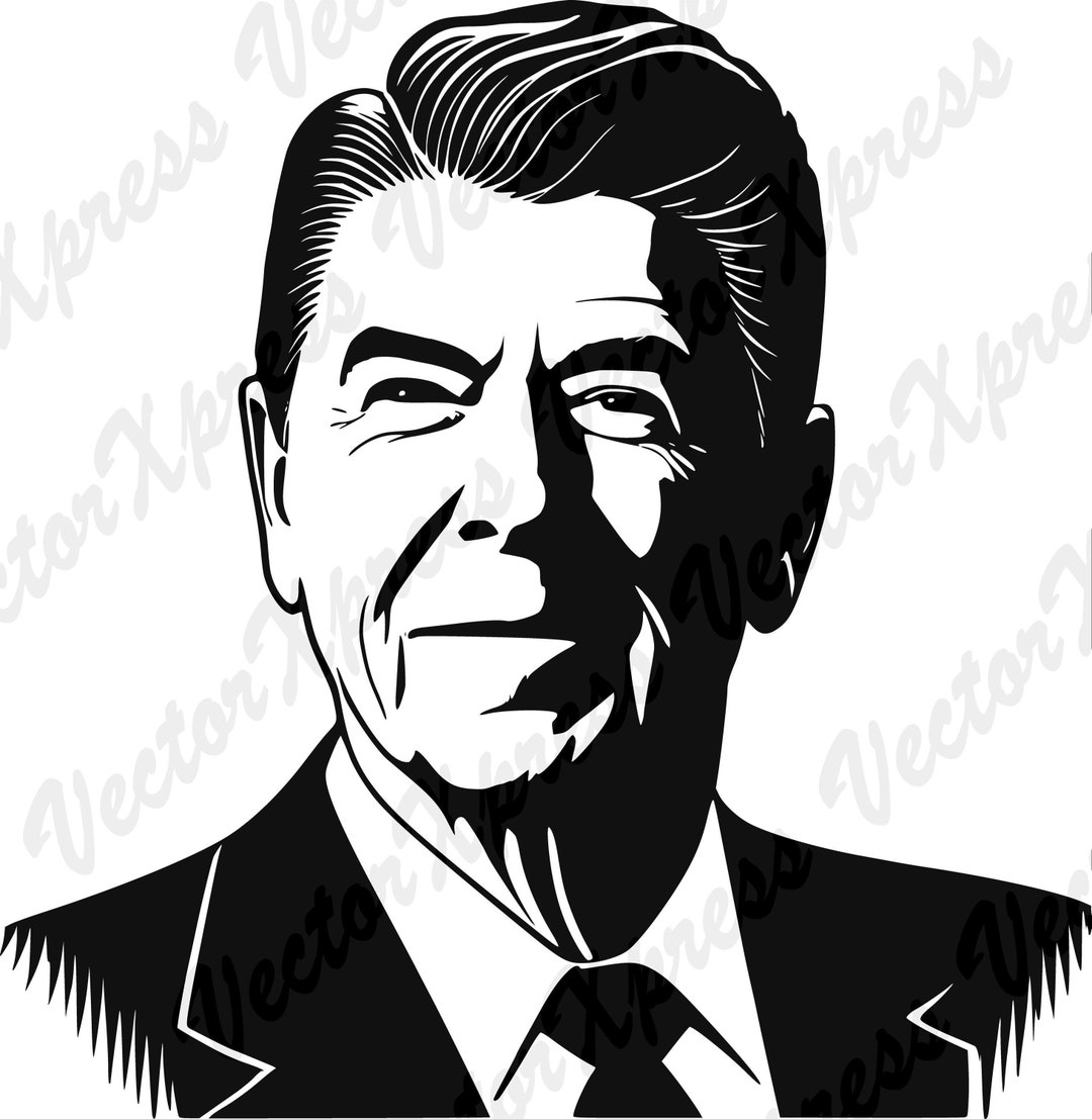 Reagan Vector Graphic - Etsy