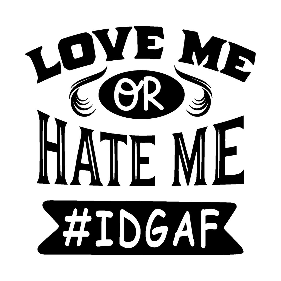 IDGAF Sarcasm Quote Vector File for CNC Routers, Lasers, Cricut ...