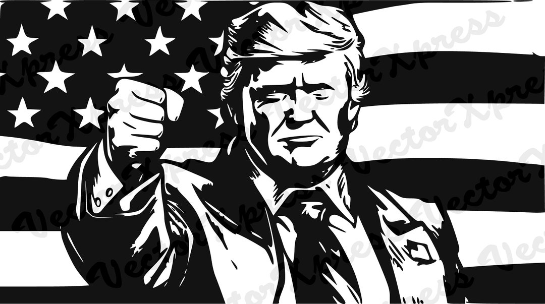 Trump Vector Graphic - Etsy