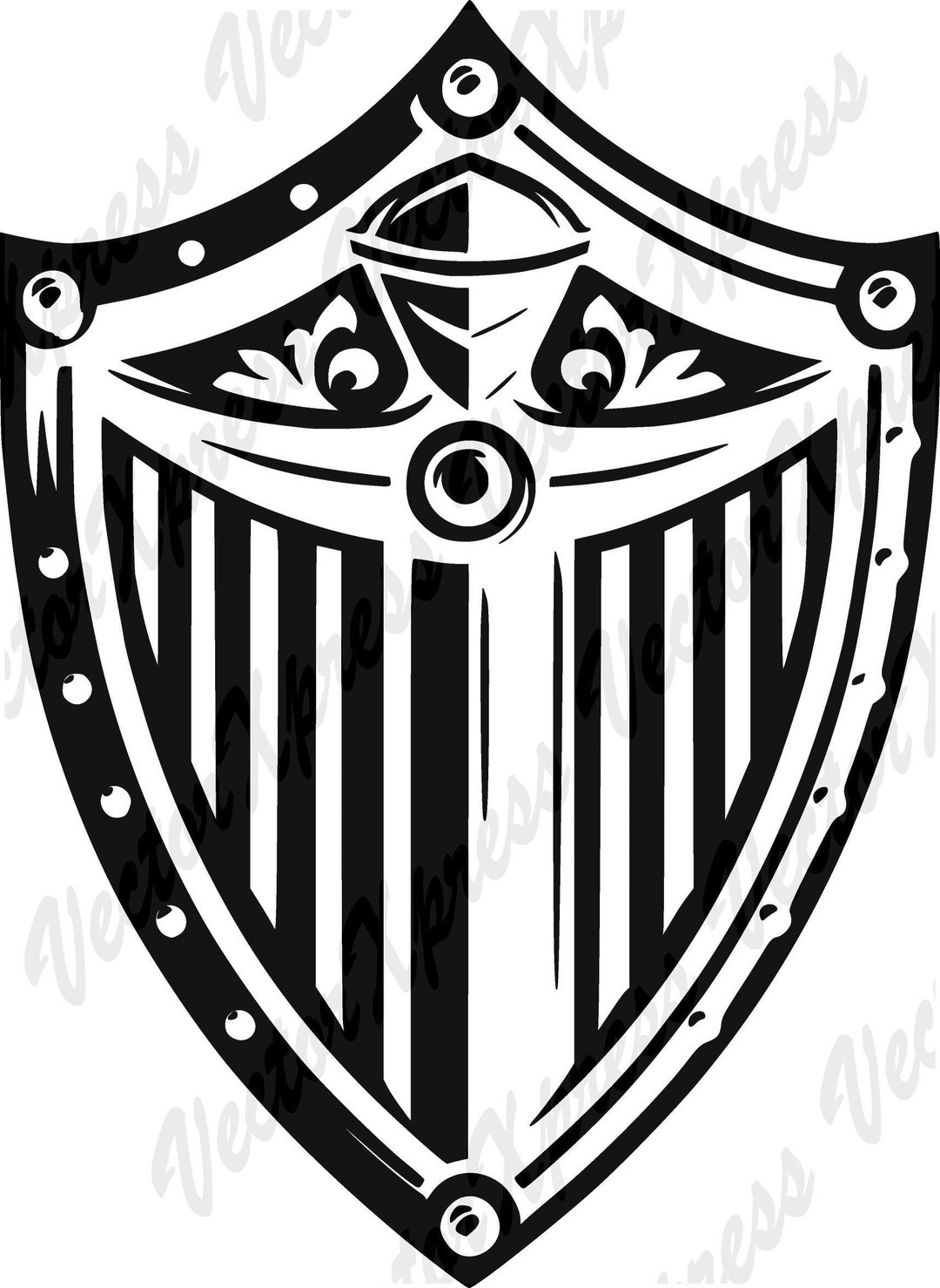 Midieval Knights Shield Cut Files: Vector Graphic, Multiple Formats ...