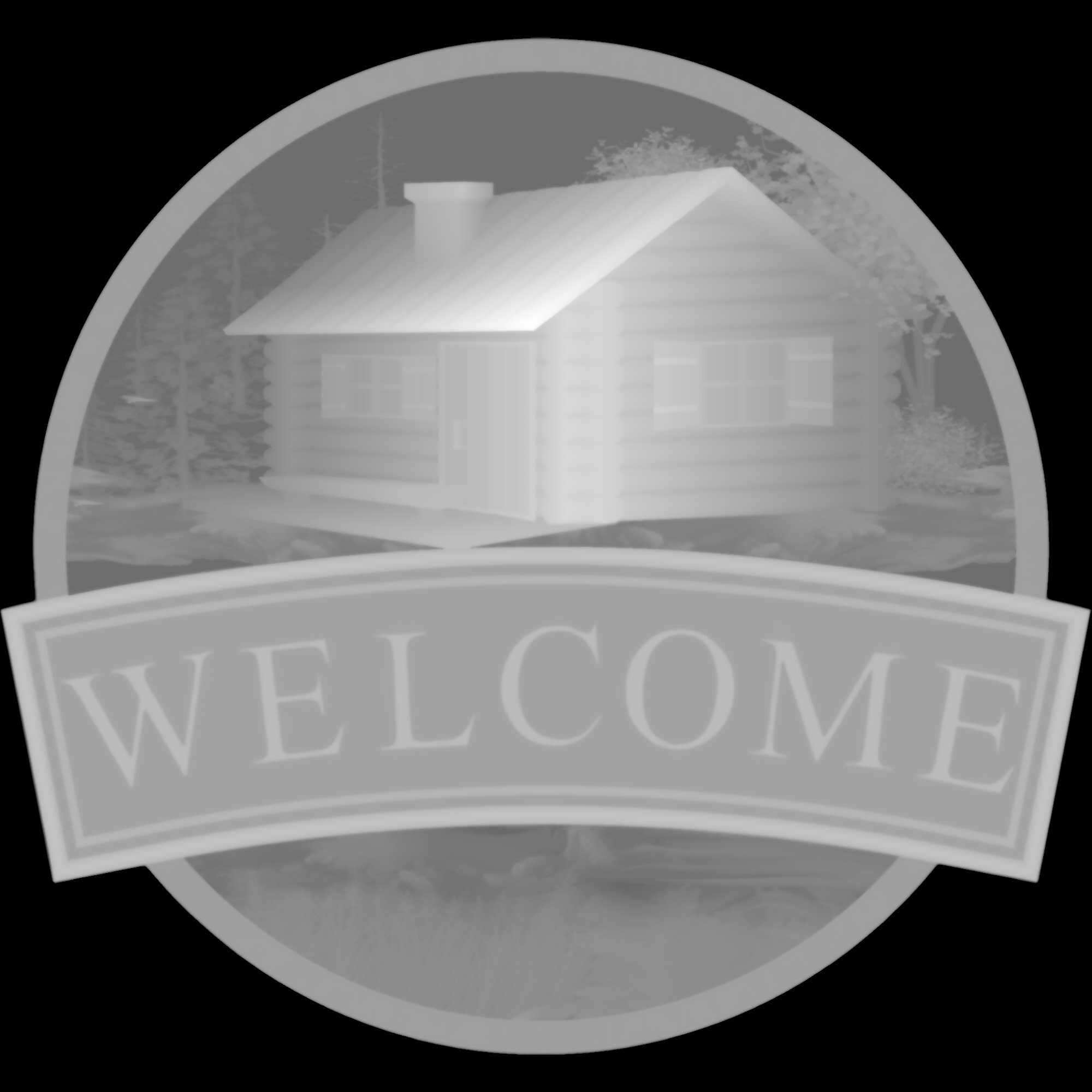 Welcome Cabin Sign 3D STL Model for CNC Routers & 3D Printers - Etsy Canada