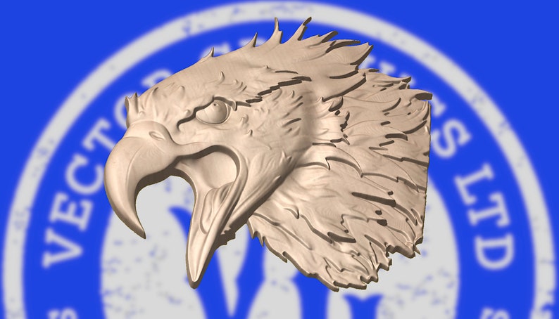 Bald Eagle 3D STL Model for CNC Routers & 3D Printers - Etsy