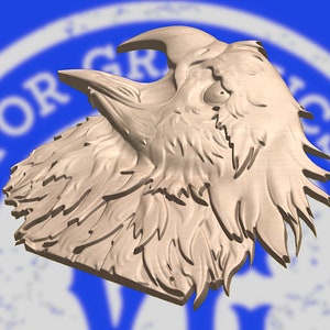 Bald Eagle 3D STL Model for CNC Routers & 3D Printers - Etsy