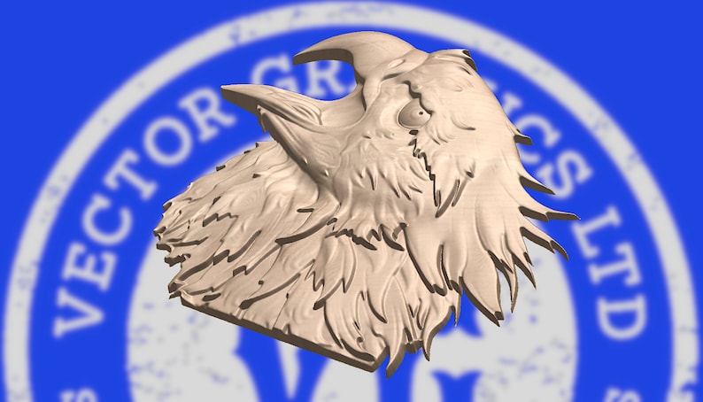 Bald Eagle 3D STL Model for CNC Routers & 3D Printers - Etsy