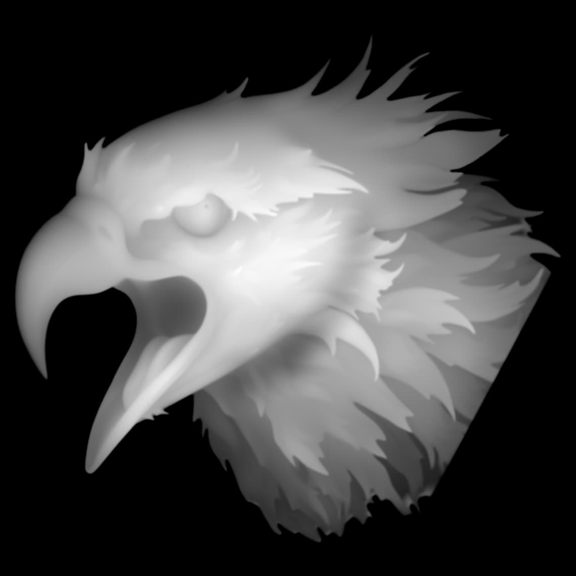 Bald Eagle 3D STL Model for CNC Routers & 3D Printers - Etsy
