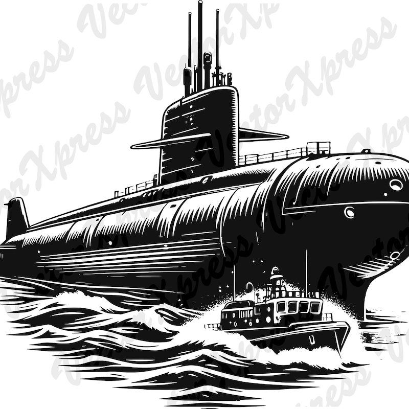 Submarine Svg - Etsy