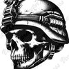 Military Combat Skull and Helmet Cut Files: Vector Graphic, Multiple ...