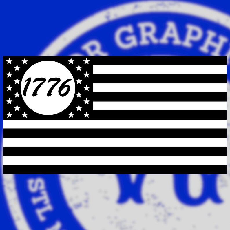 US Flag 1776 Vector Cut File for CNC Routers, Lasers, Cricut ...