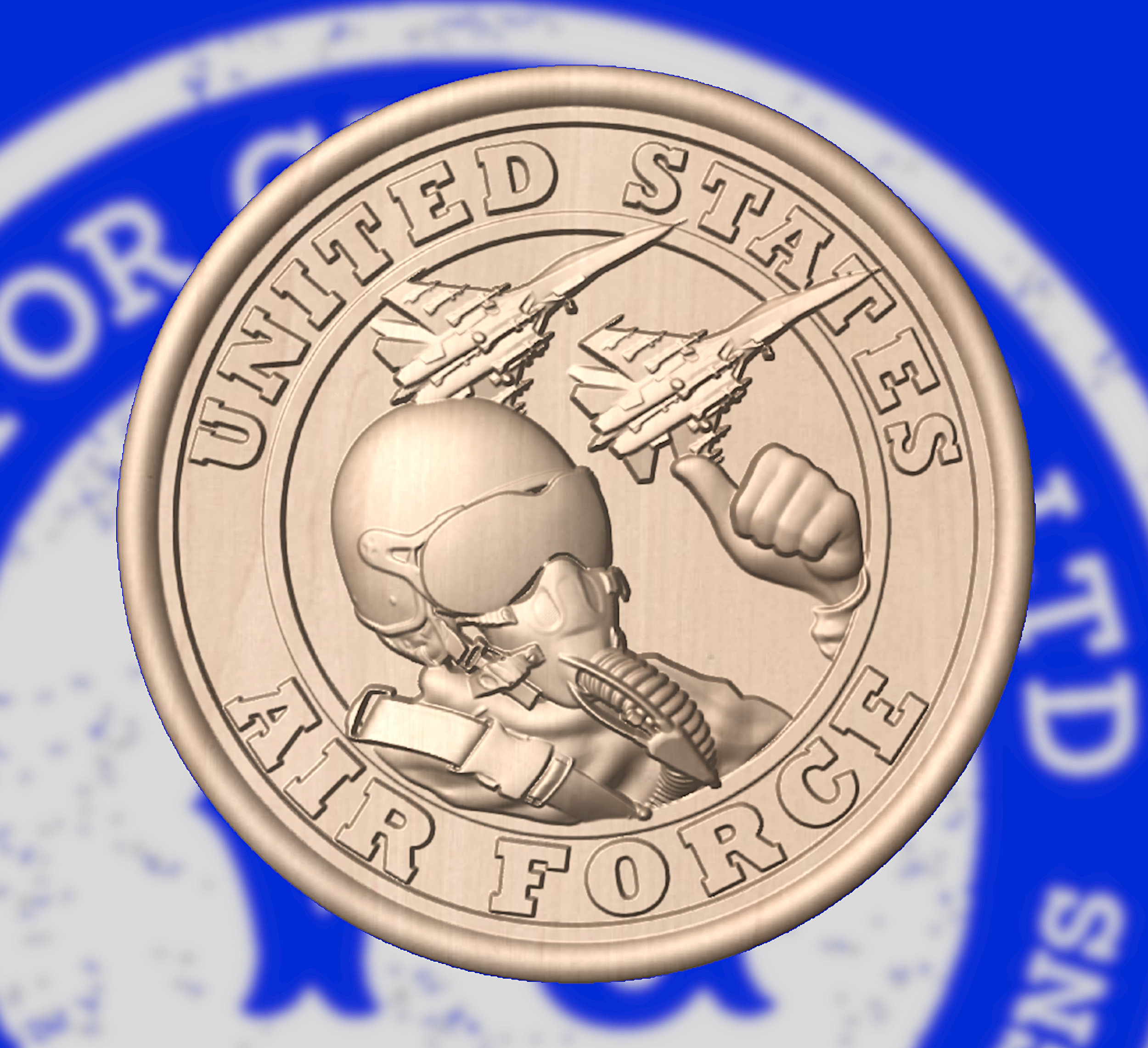 US Military Pilot 3D STL Model for CNC Routers & 3D Printers - Etsy