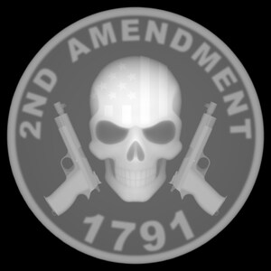 2nd Amendment Skull Seal 3D STL Model for CNC Routers & 3D Printers - Etsy