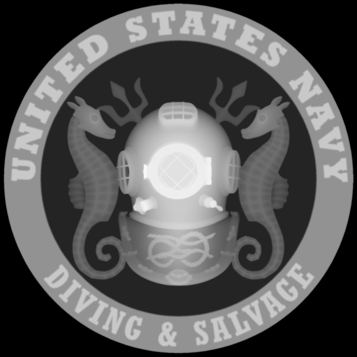 US Military Master Diver Logo 3D STL Model for CNC Routers & 3D ...