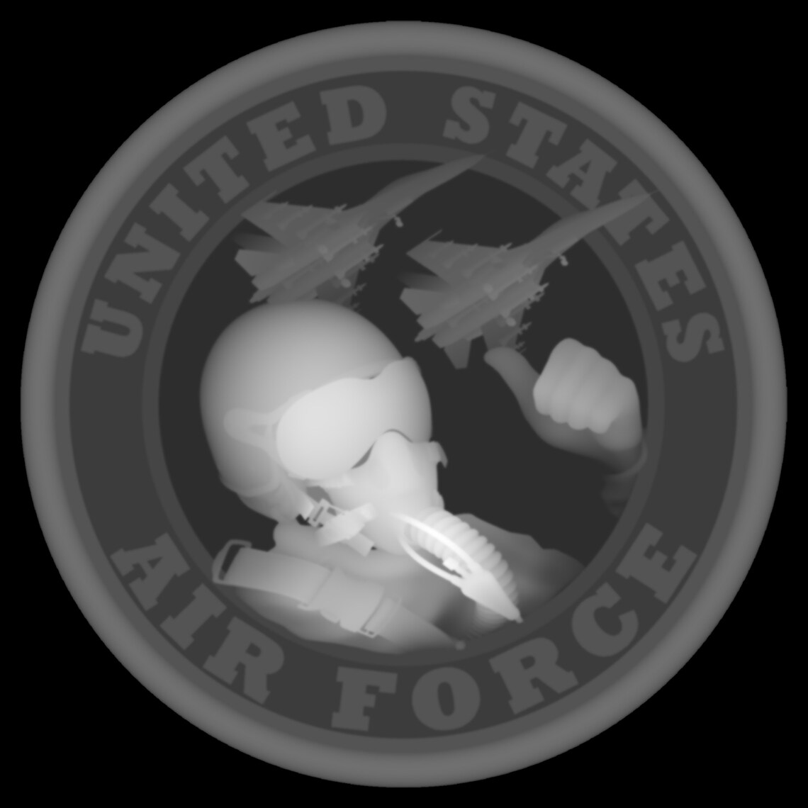 US Military Pilot 3D STL Model for CNC Routers & 3D Printers - Etsy