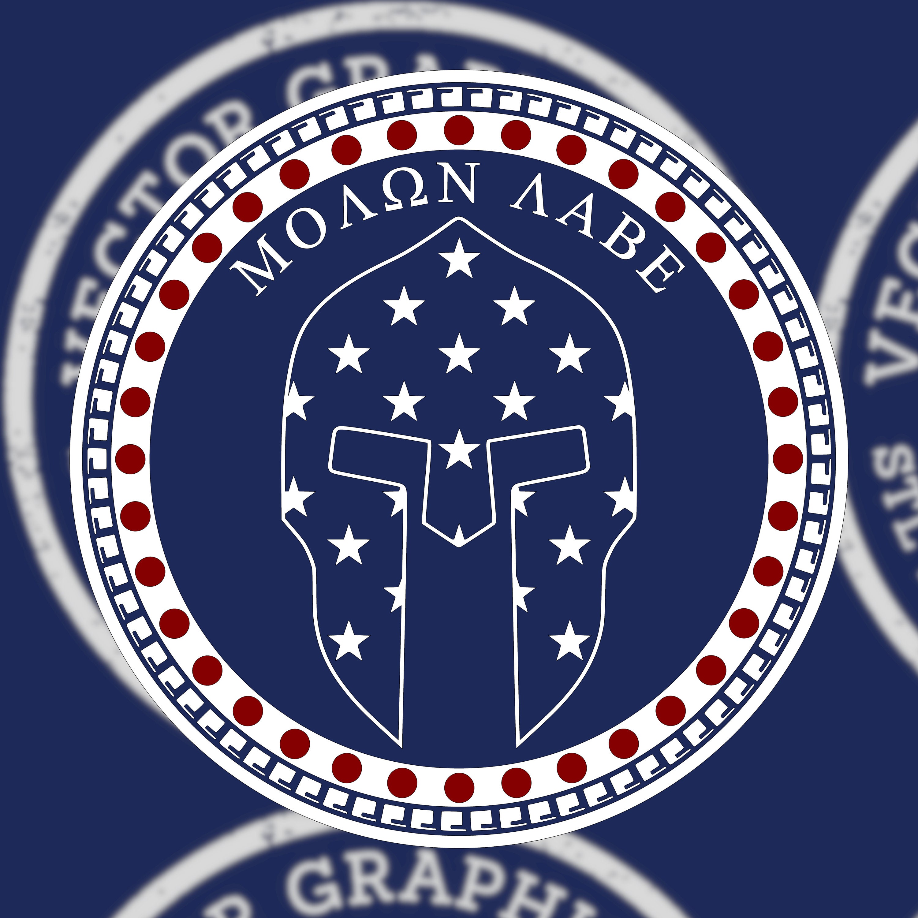 Spartan Helmet Logo Molon Labe Vector Cut File for CNC Routers, Lasers ...