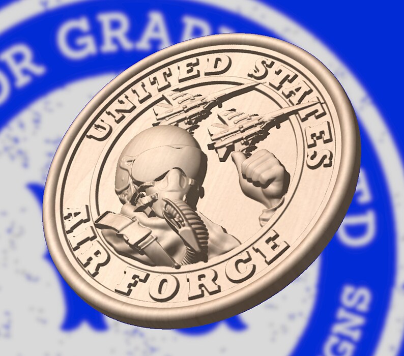 US Military Pilot 3D STL Model for CNC Routers & 3D Printers - Etsy