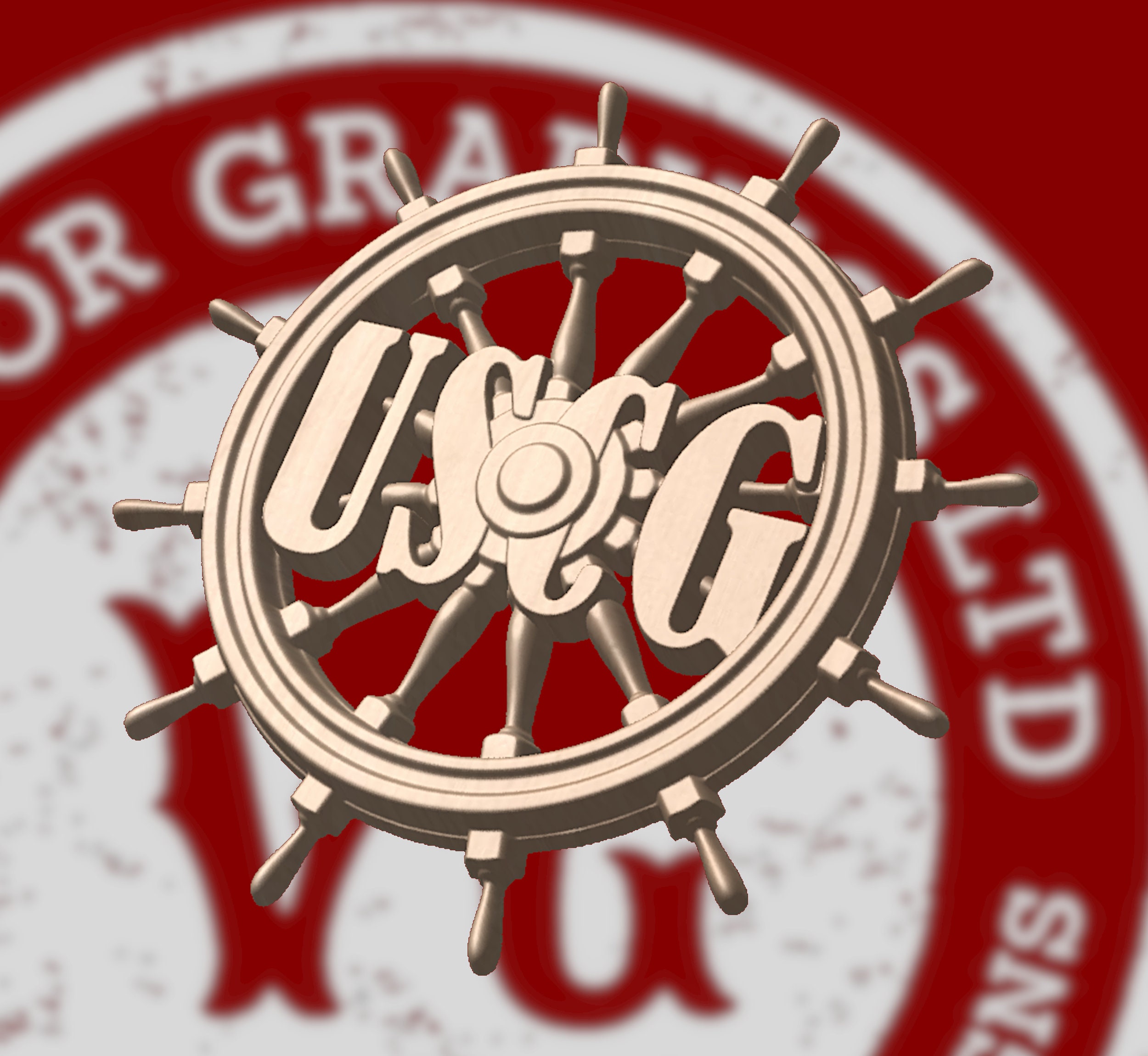 US Military Ship Wheel 3D STL Model for CNC Routers & 3D Printers - Etsy