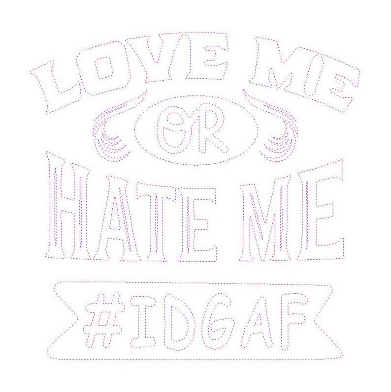 IDGAF Sarcasm Quote Vector File for CNC Routers, Lasers, Cricut ...