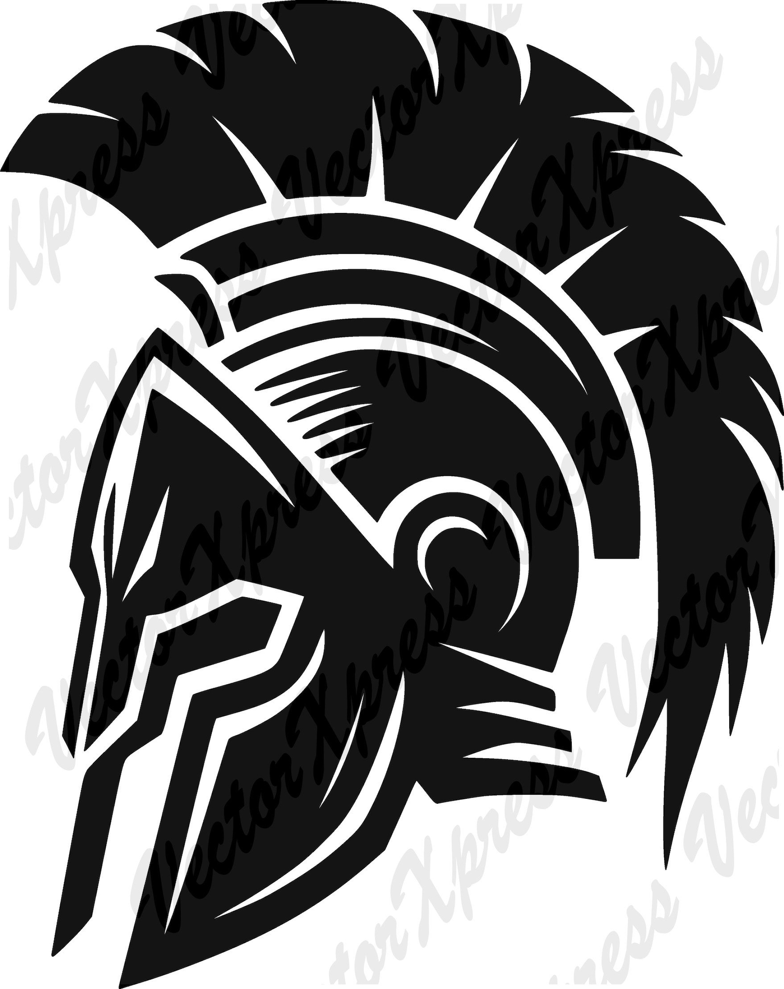 Spartan Helmet Cut Files: Vector Graphic, Multiple Formats, High ...