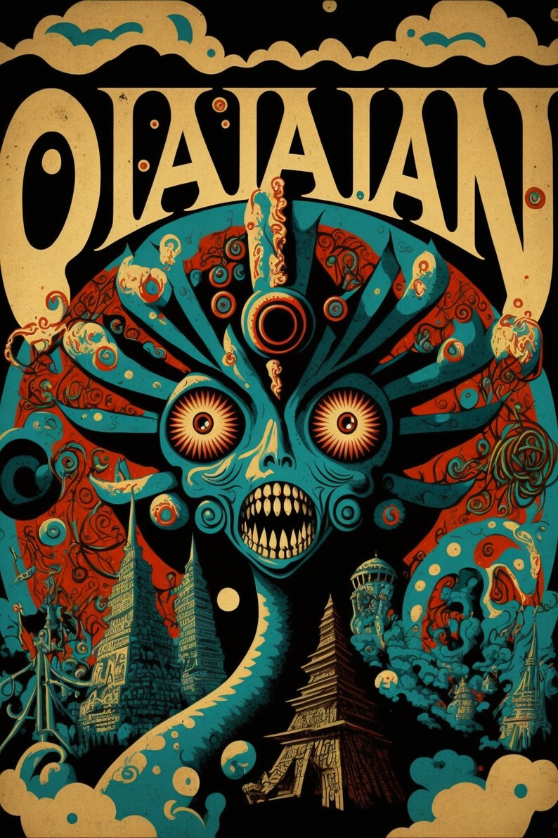 Ultra High Resolution Alien Poster Digital Download AI Generated Art ...