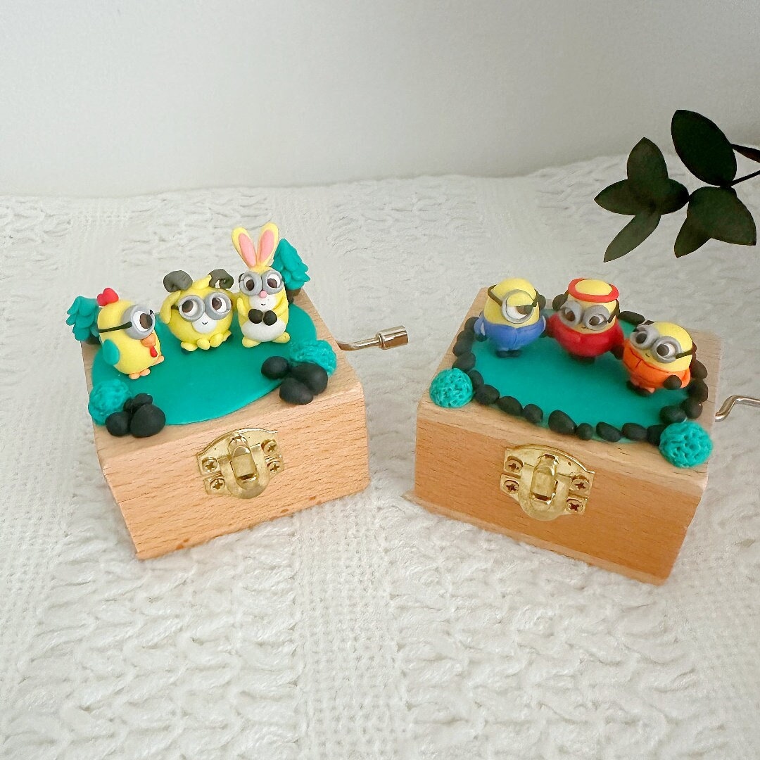 Minions (kevin, Stuart and Bob) Music Box (kungfu & Zodiac) - Etsy
