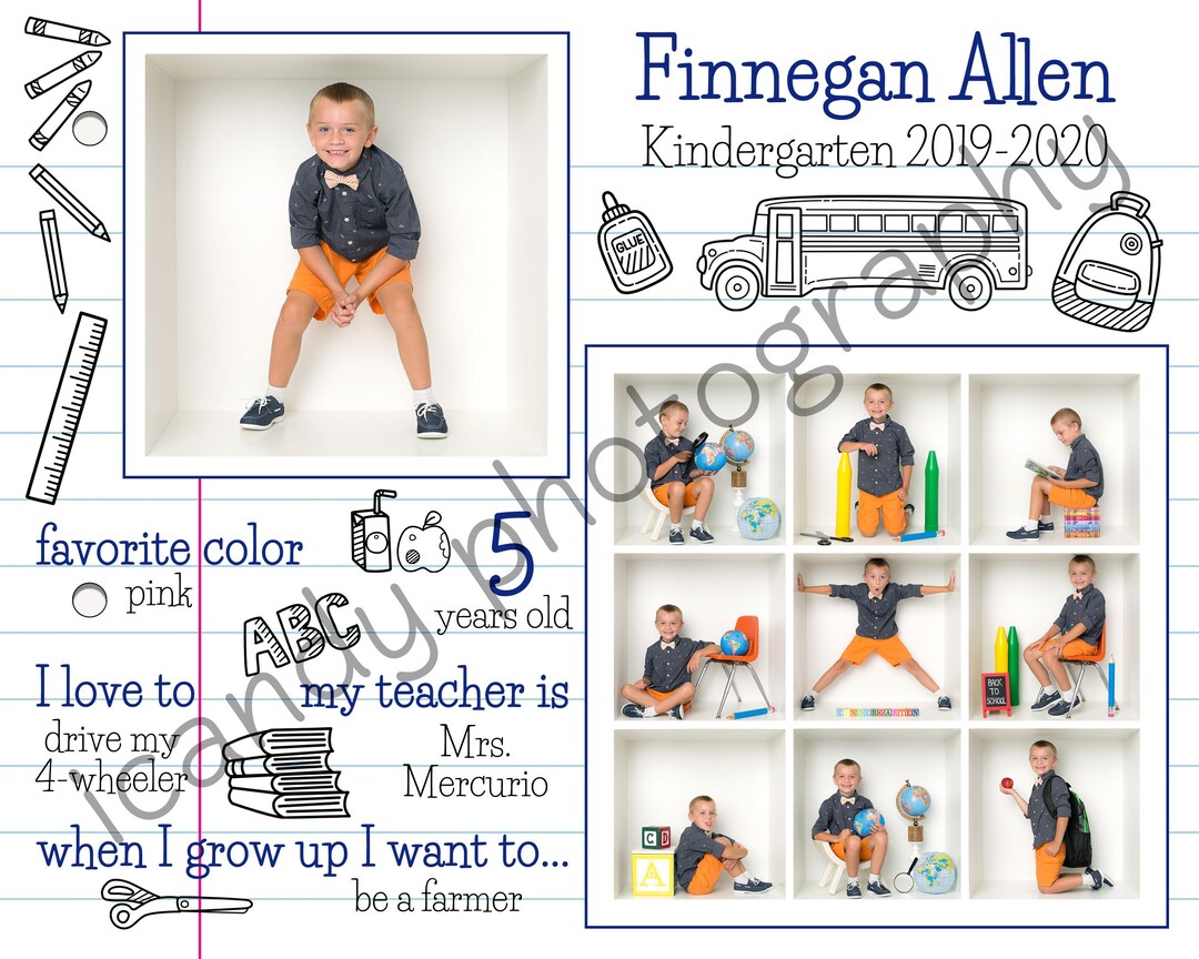 Back-to-school Box Photography Template - Etsy