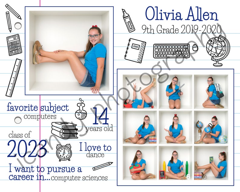 Back-to-school Box Photography Template - Etsy