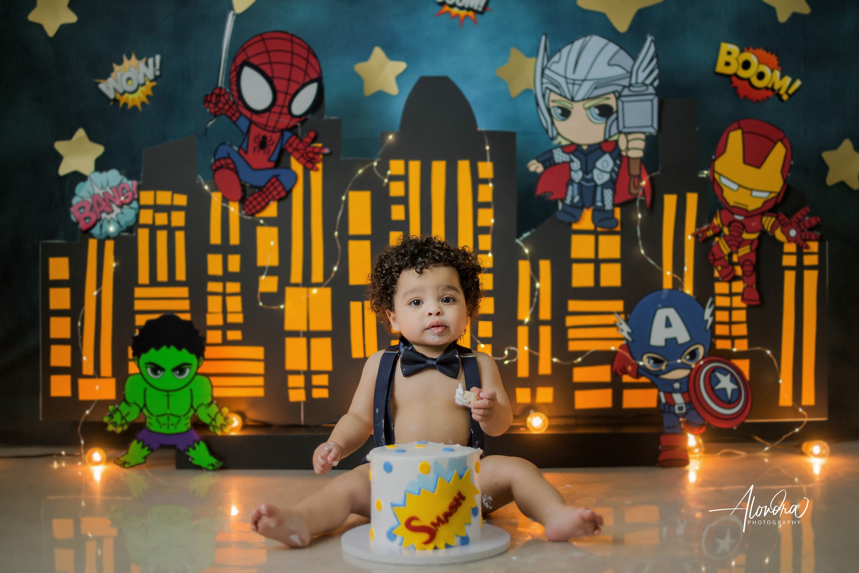 Avengers-hero-fabric Backdrop-alondra Backdrops - Etsy