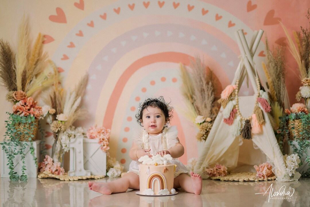 Rainbow Boho Backdrop - Etsy