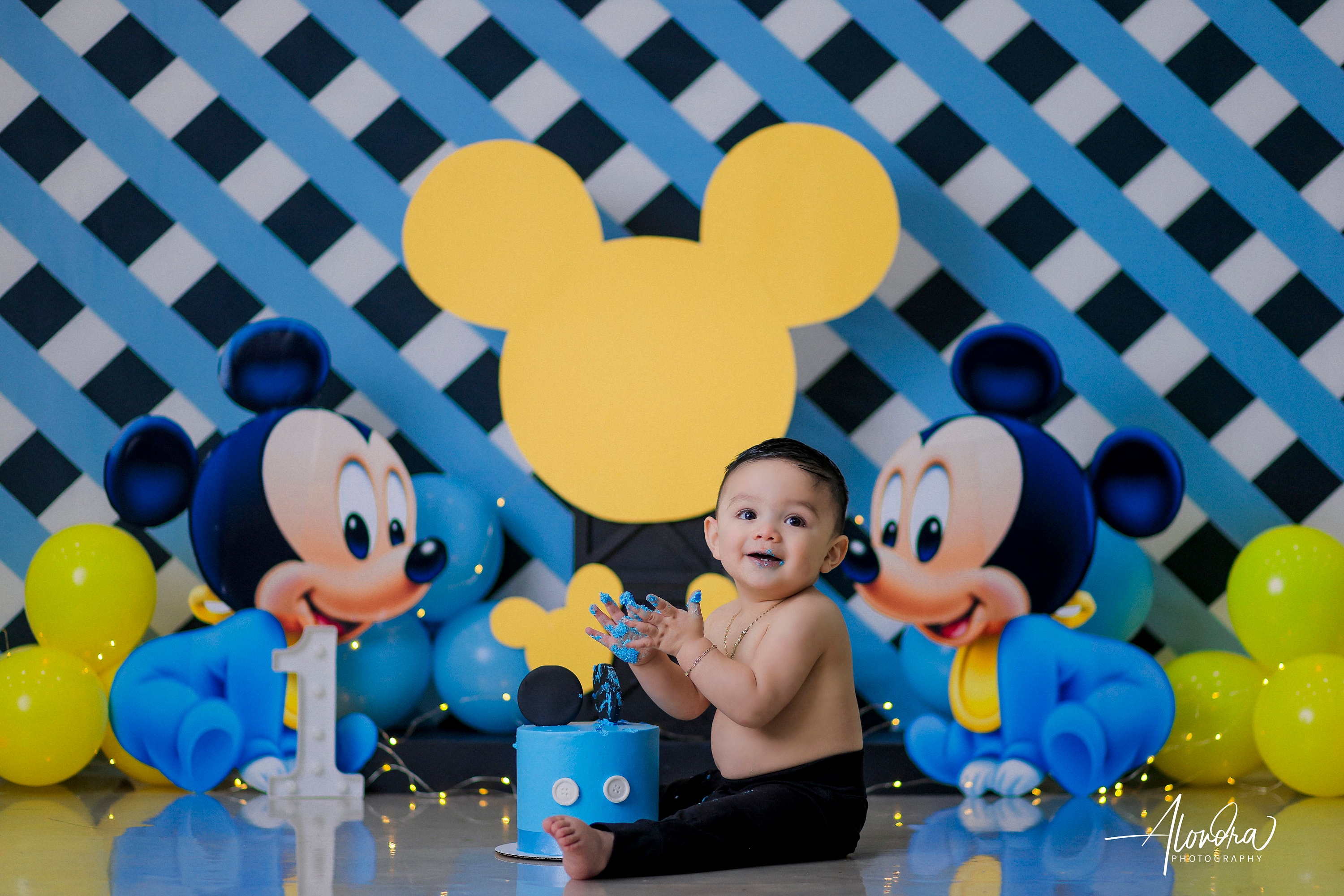Mickey Mouse Baby Blue Backdrop - Etsy