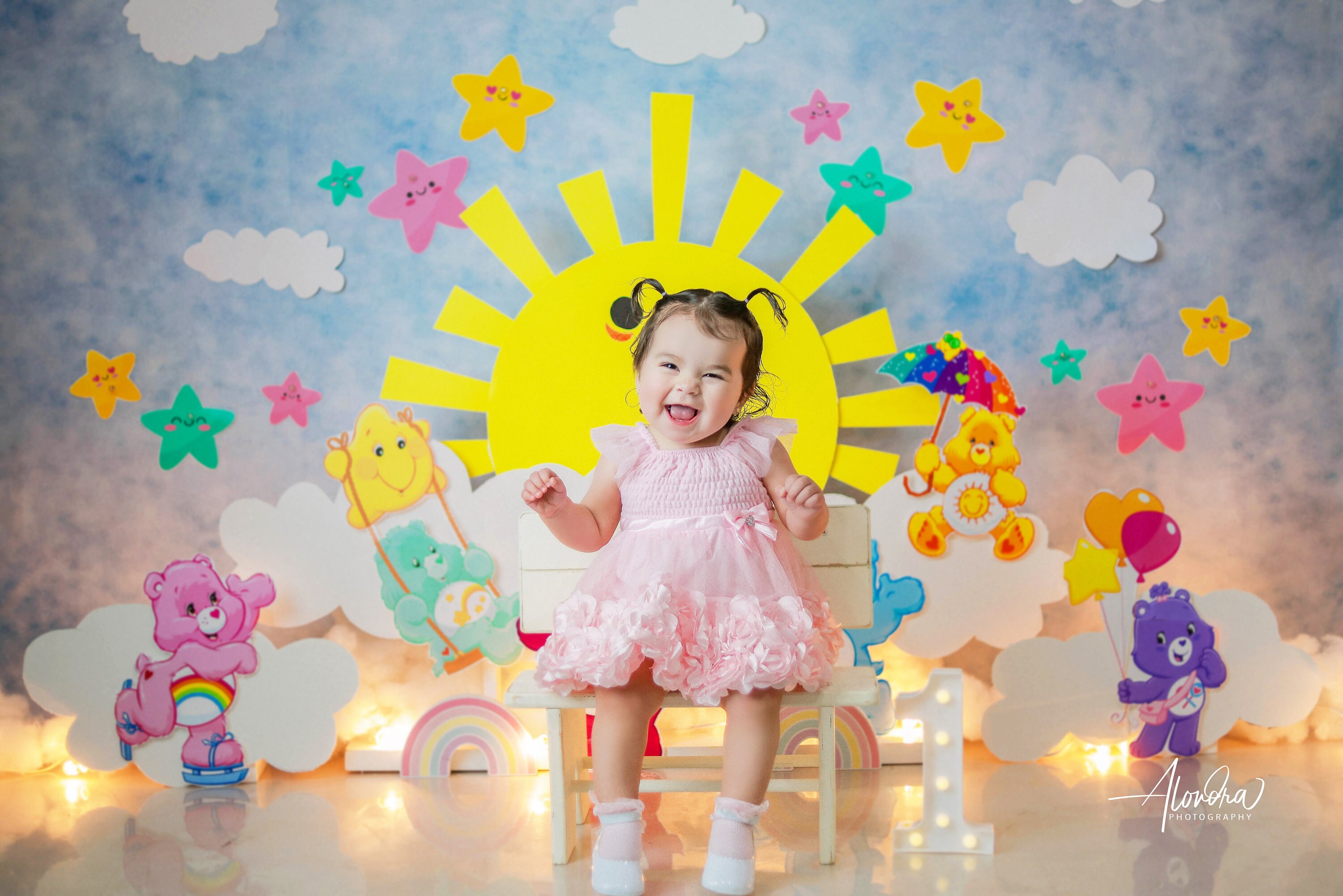 Care Bears-fabric Backdrop-alondra Backdrops - Etsy