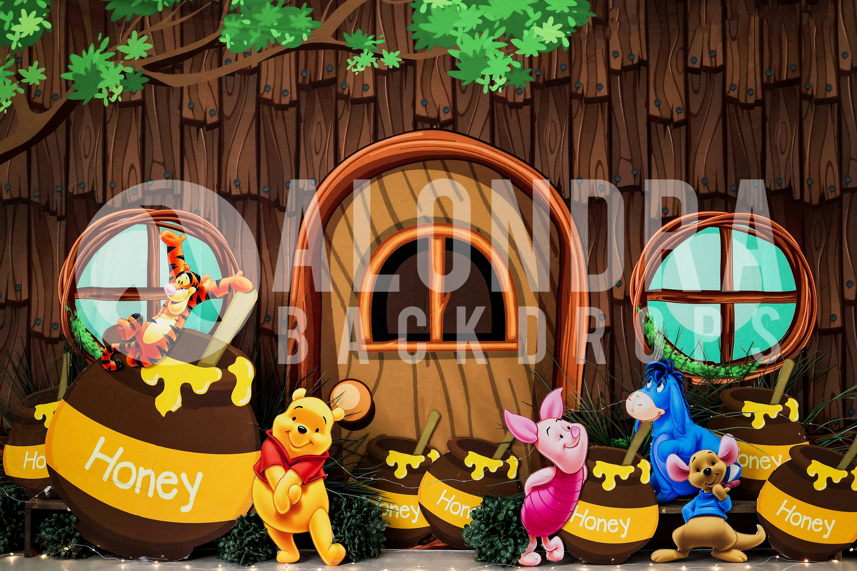 Winnie the Pooh-fabric Backdrop-alondra Backdrops - Etsy
