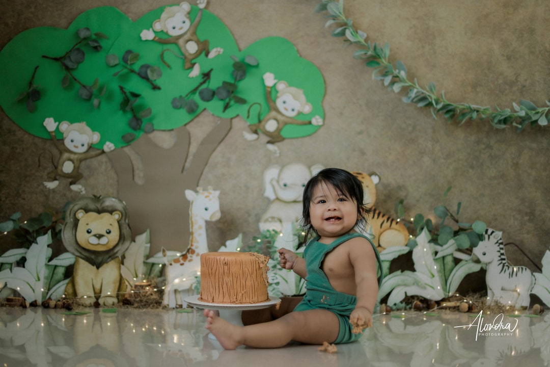 Boho Animal Safari-fabric Backdrop-alondra Backdrops - Etsy