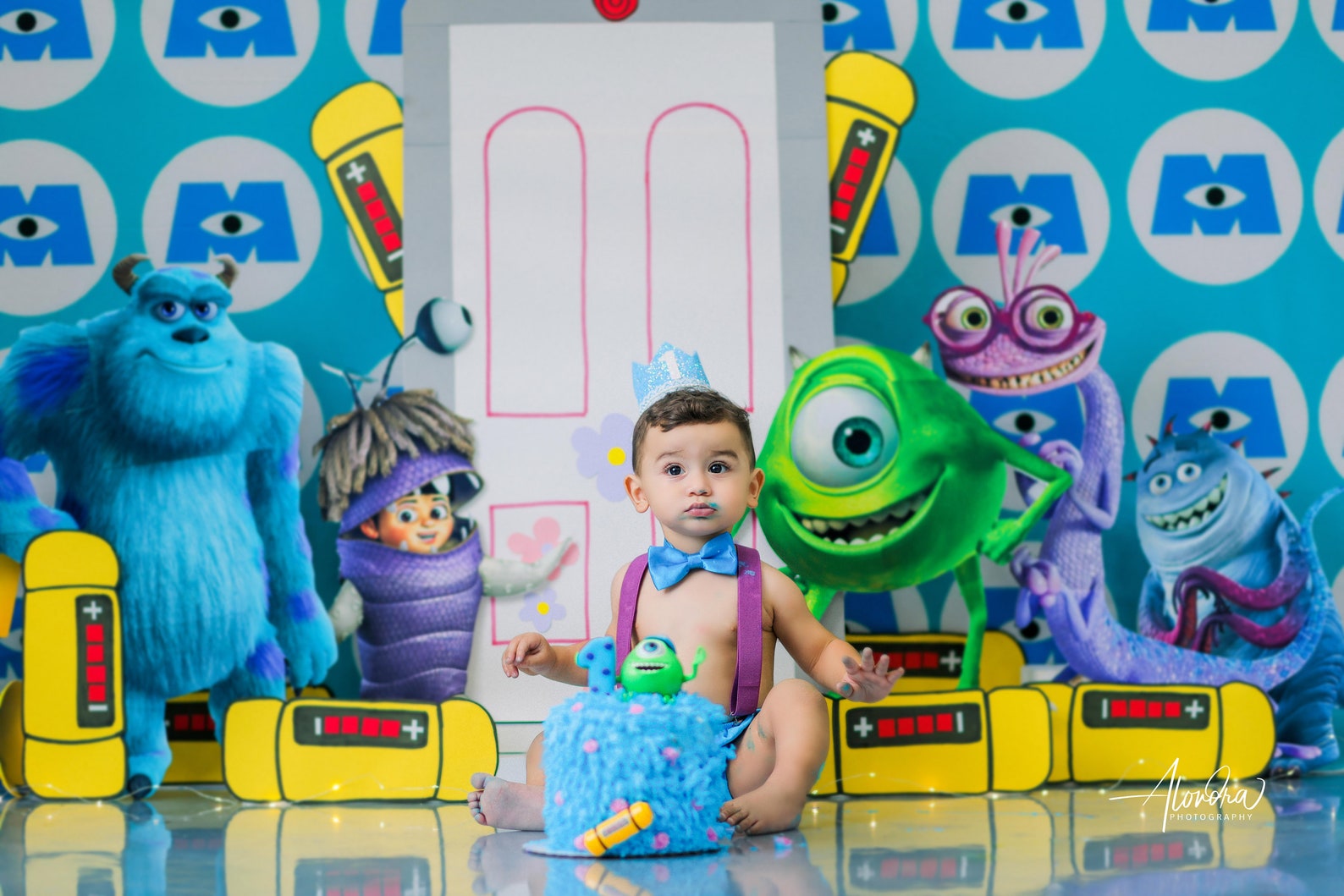 Monsters Inc-fabric Backdrop-alondra Backdrops - Etsy