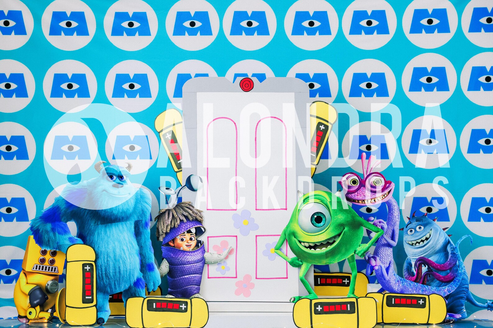 Monsters Inc-fabric Backdrop-alondra Backdrops - Etsy