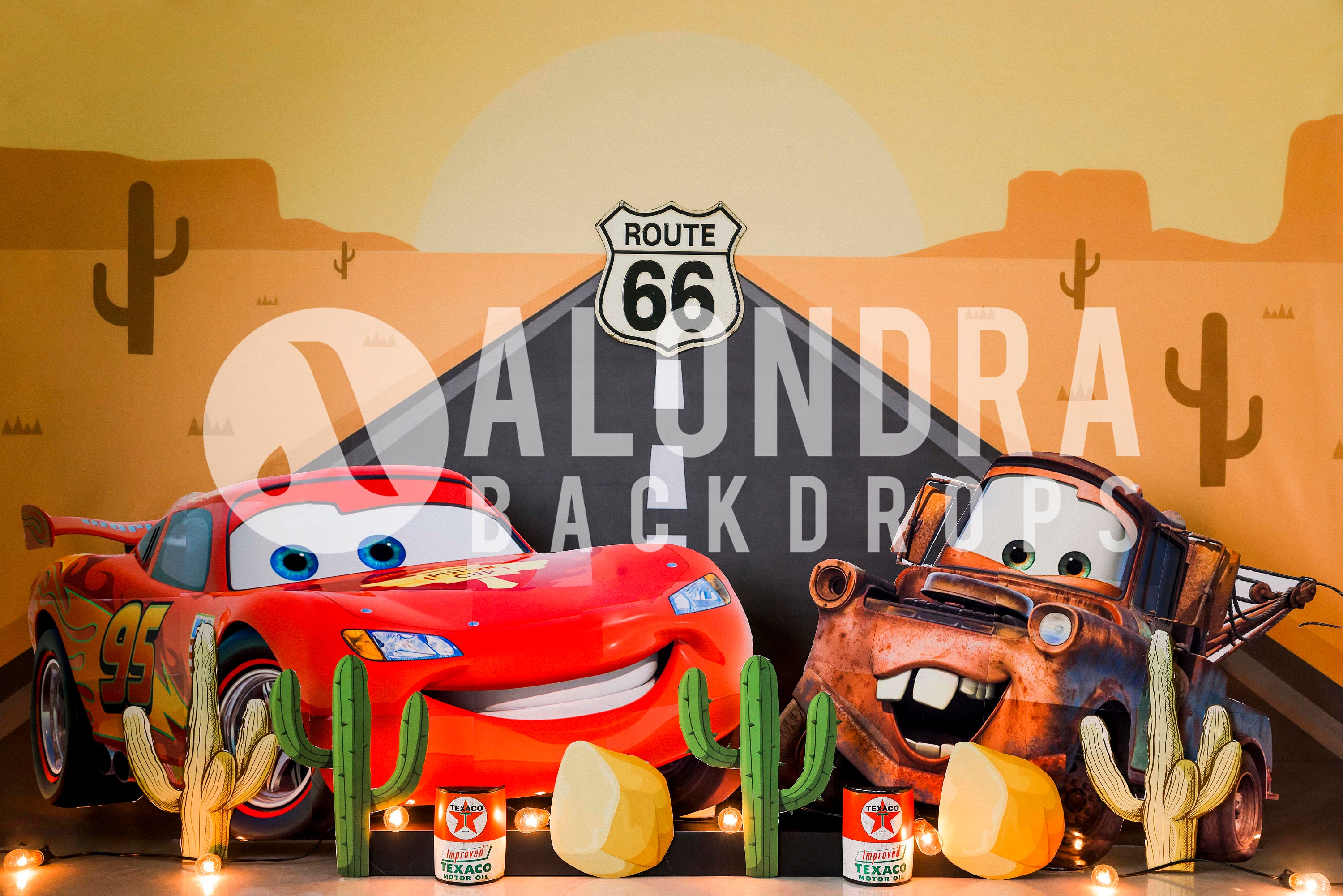 Cars-mc Queen-fabric Backdrop-alondra Backdrops - Etsy