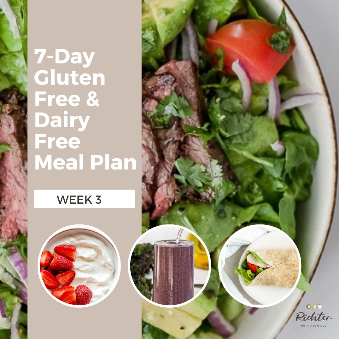 Gluten Free & Dairy Free 7-day Meal Plan: Week 3 - Etsy