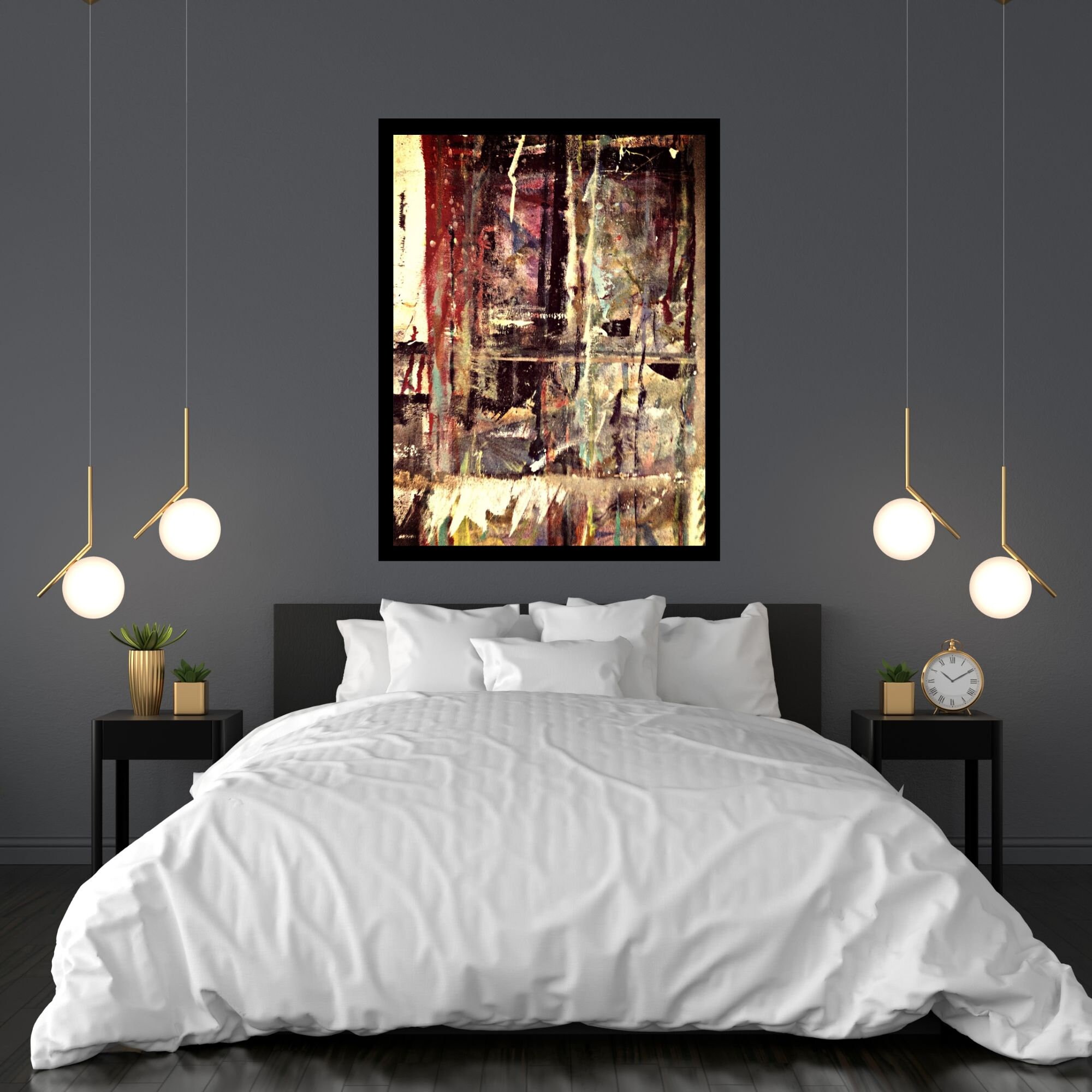 Abstract Art in Shades of Earth Tone - Etsy