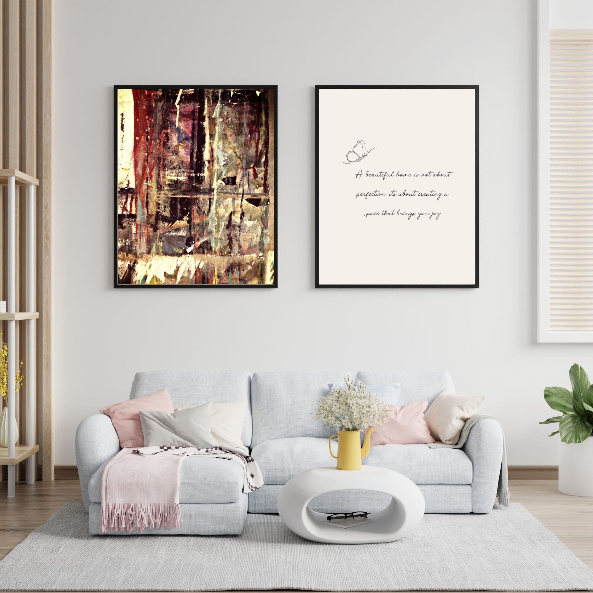 Abstract Art in Shades of Earth Tone - Etsy