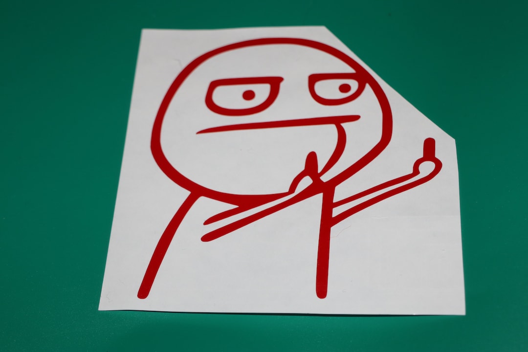 Cartoon Middle Finger Guy. - Etsy