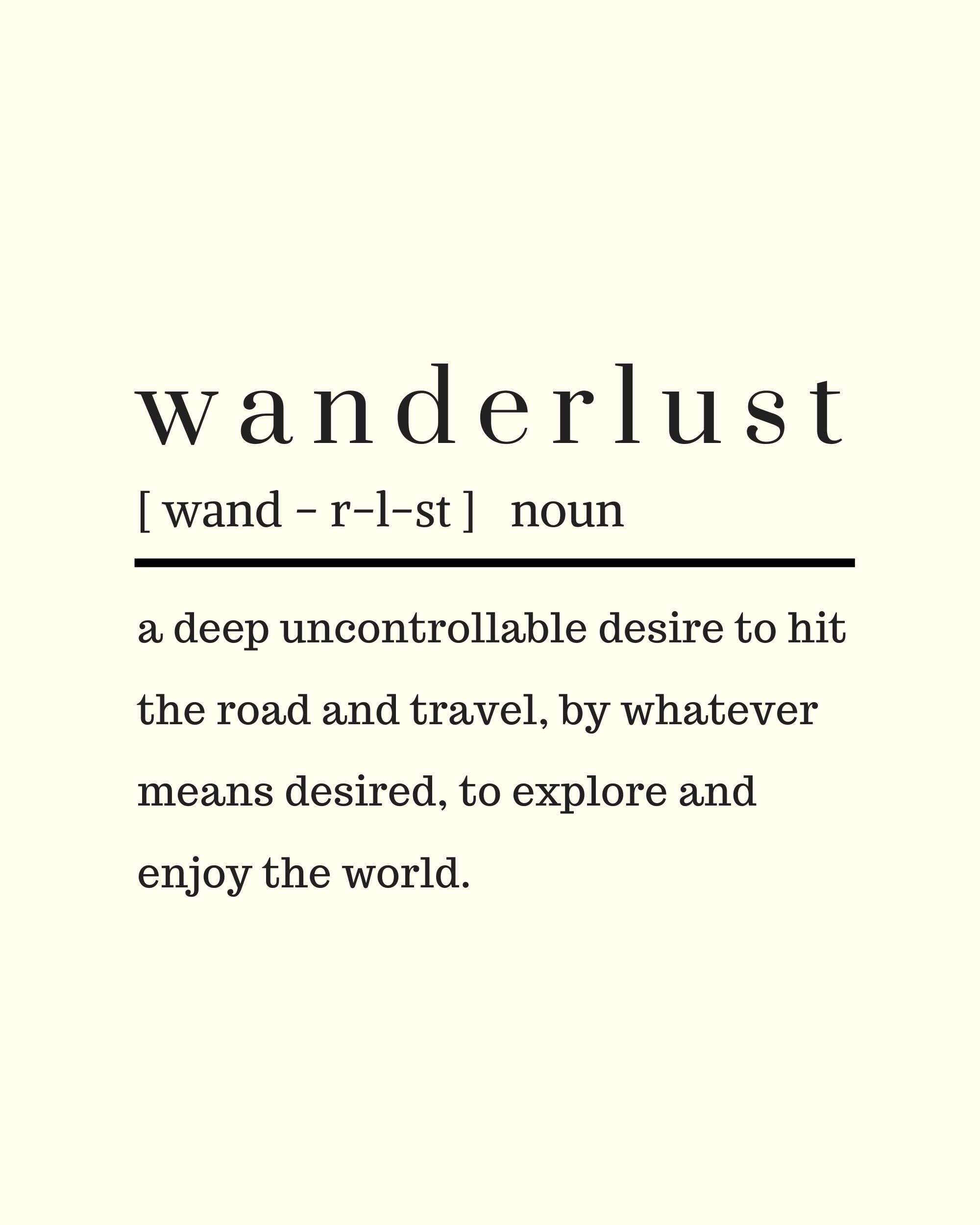 Wanderlust Definition Tumblr