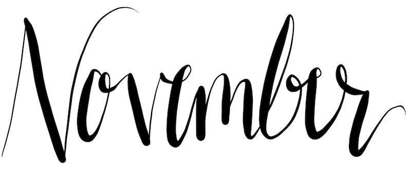 November Script Digital Download - Etsy