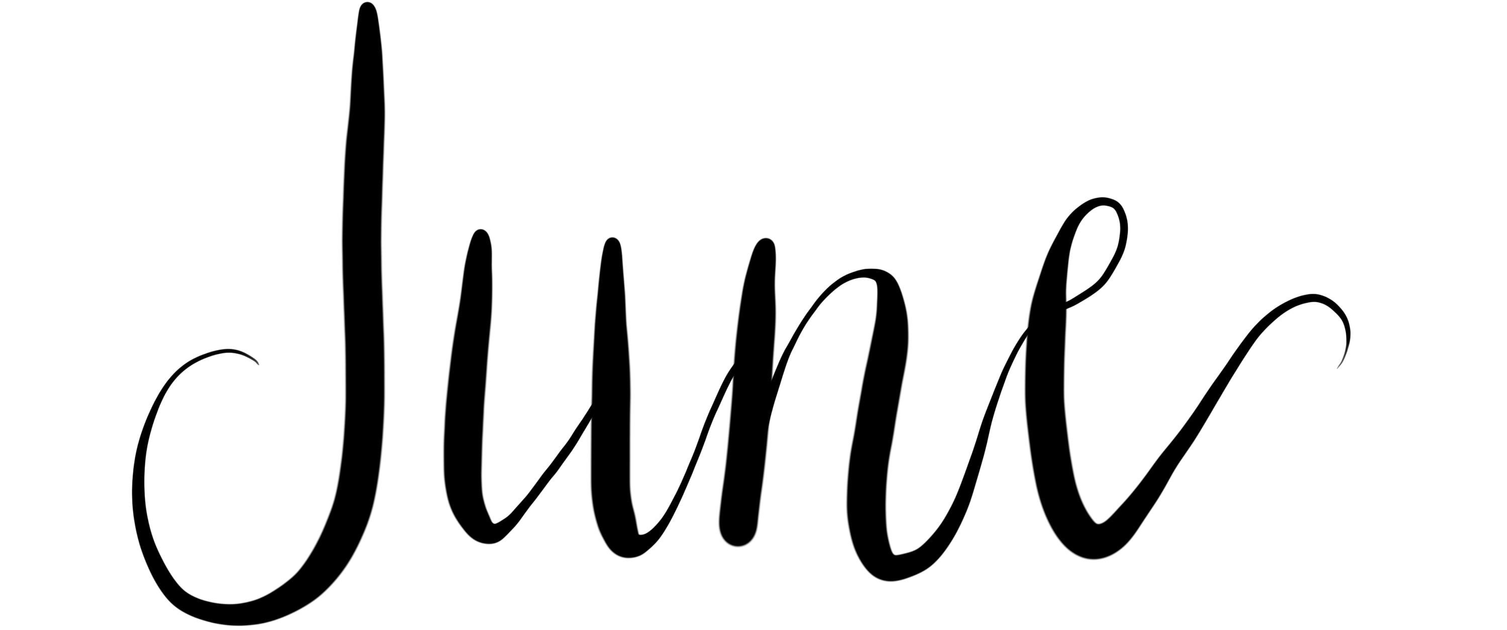 June Script Digital Download - Etsy