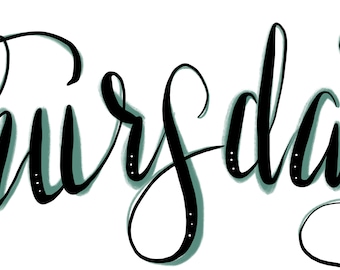 Happy Friday Eve thursday Digital SVG File Package Instant Download ...