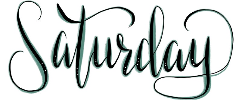 Day of the Week Digital Sticker Template - Etsy