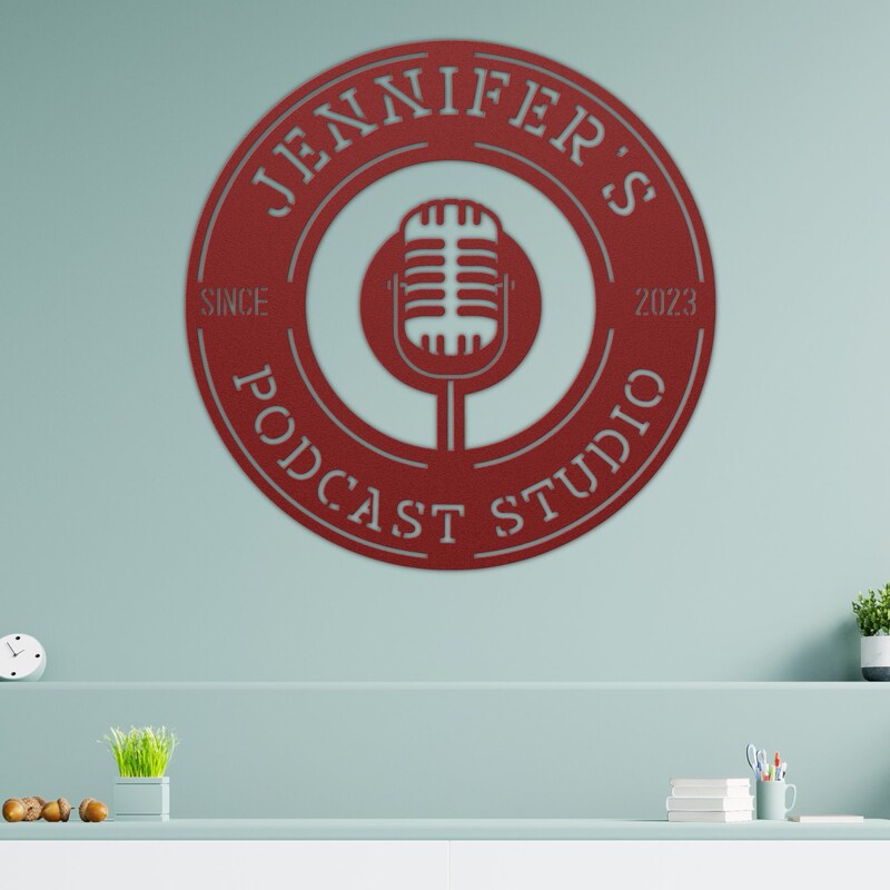Custom Podcast Sign - Etsy