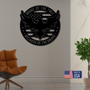 Patriotic Metal Wall Art| Patriotic Decor Art for Proud US Military ...