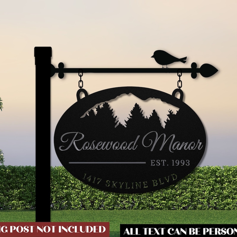 Wood Mountain House Signs - Etsy